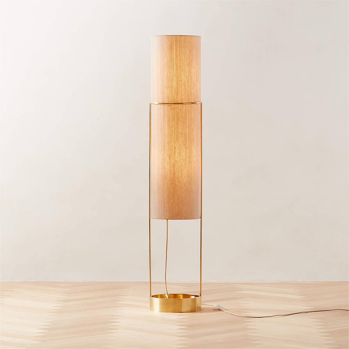 Strand Brass Floor Lamp + Reviews | CB2