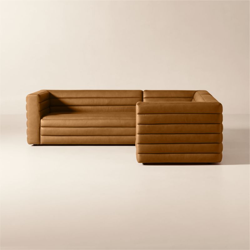 Strato Leather Sectional Collection | CB2