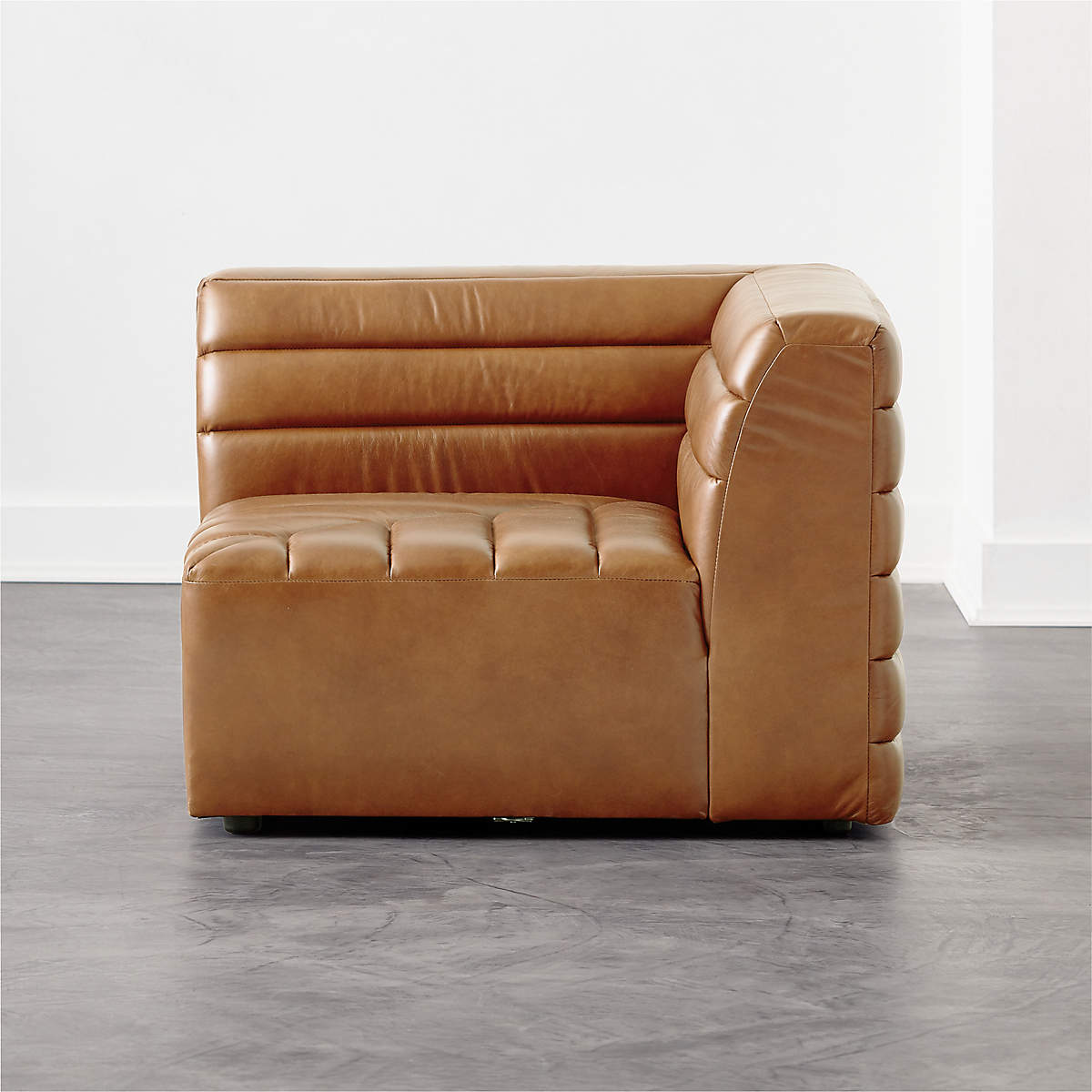 Strato Leather Corner Chair | CB2 Canada