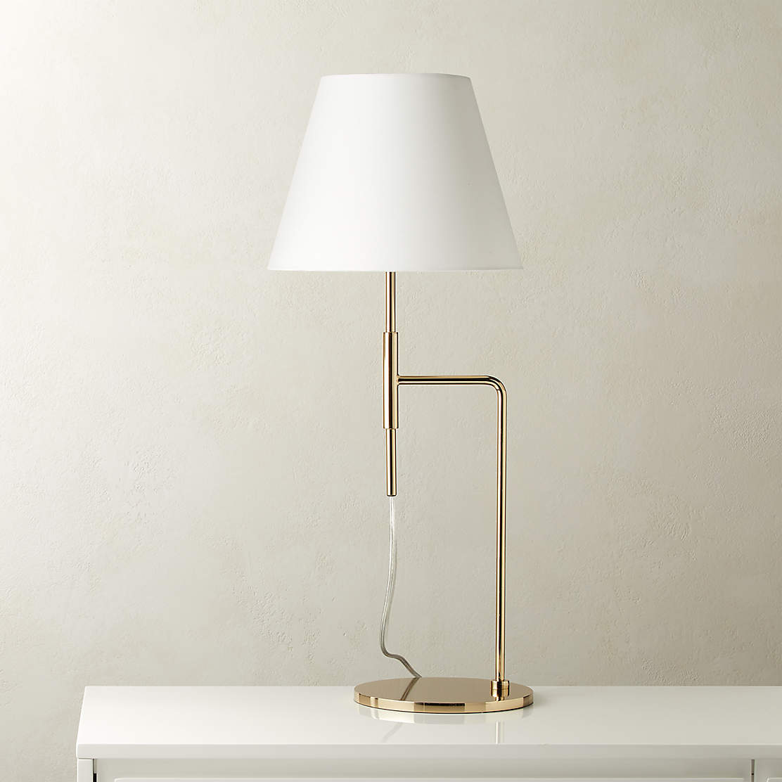 Marceau Boule Polished Brass Modern Table Lamp | CB2 Canada