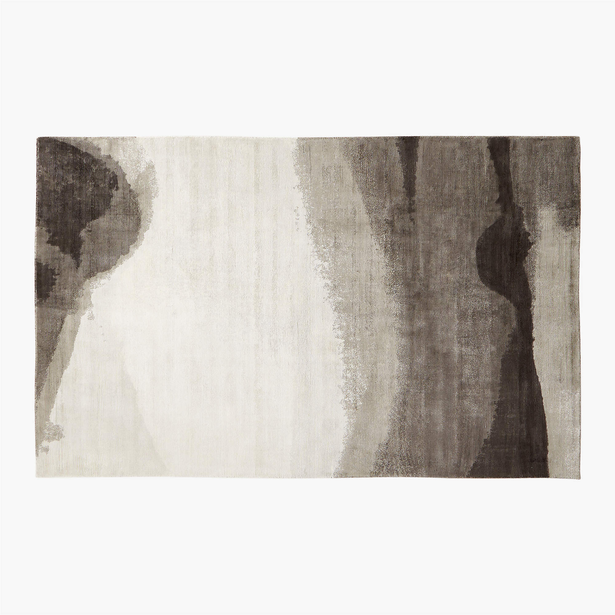 Sundown Grey and White Modern Ombre Area Rug 5'x8' + Reviews | CB2