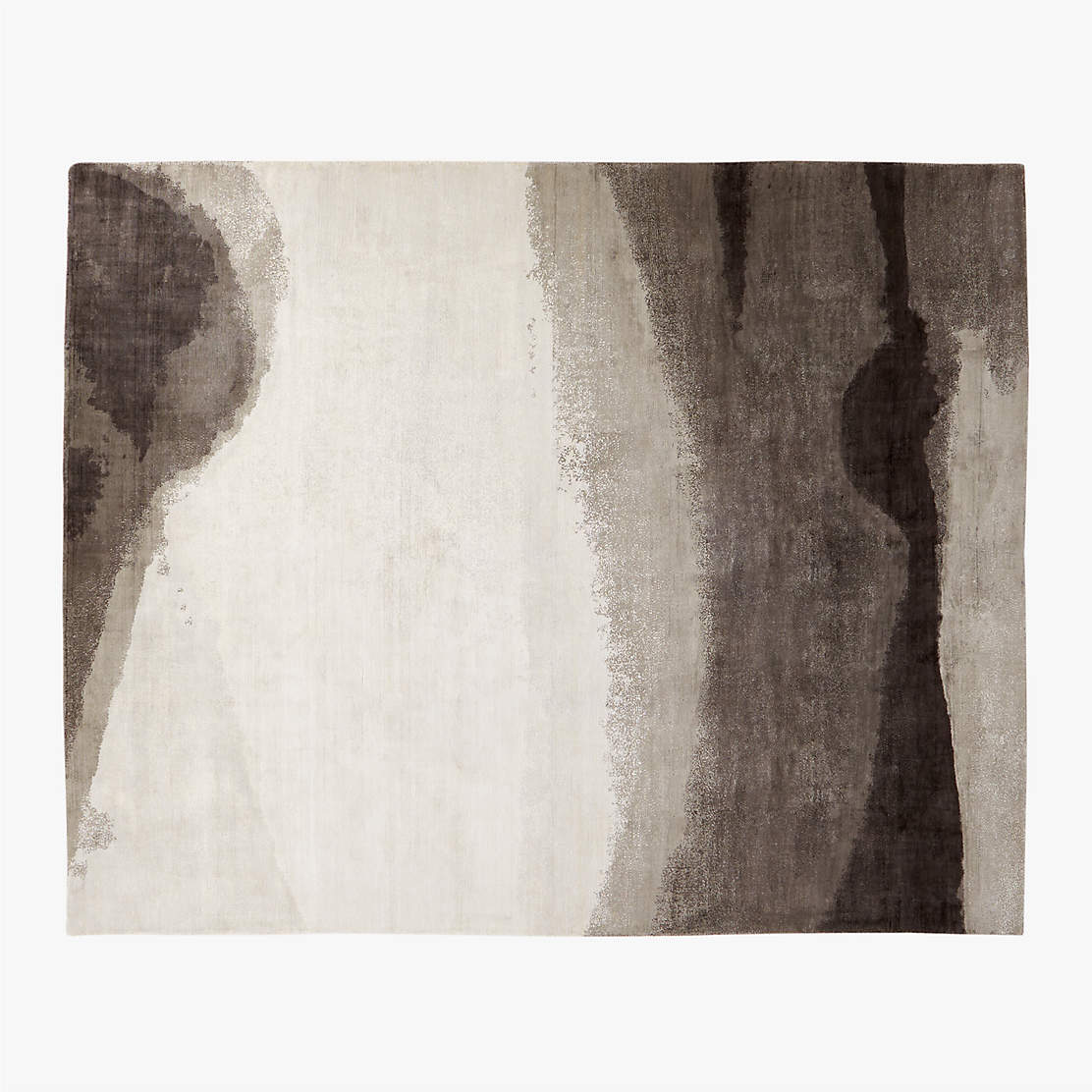 Bass Grey Handloomed Area Rug 8'x10' + Reviews | CB2