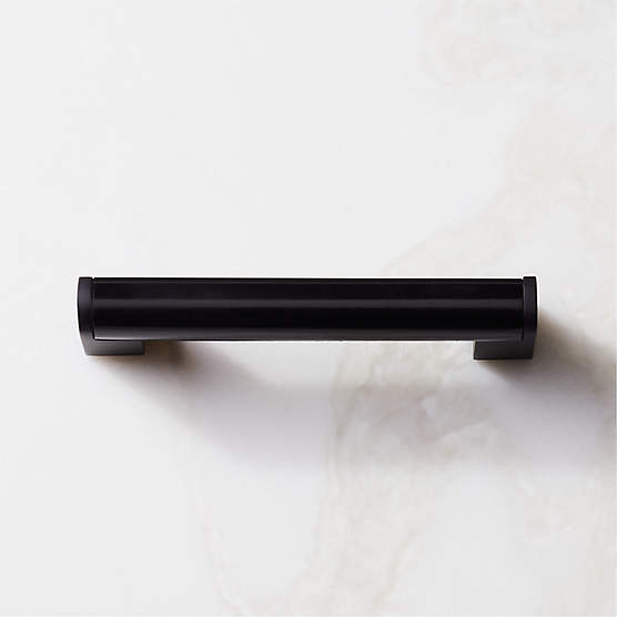 Damon Black Handle with Back Plate 12" + Reviews | CB2