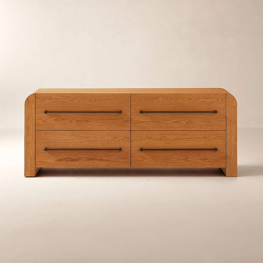 Lobos 6-Drawer White Wood Dresser + Reviews | CB2