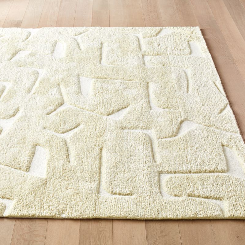 Sway Neutral Tufted Area Rug | CB2