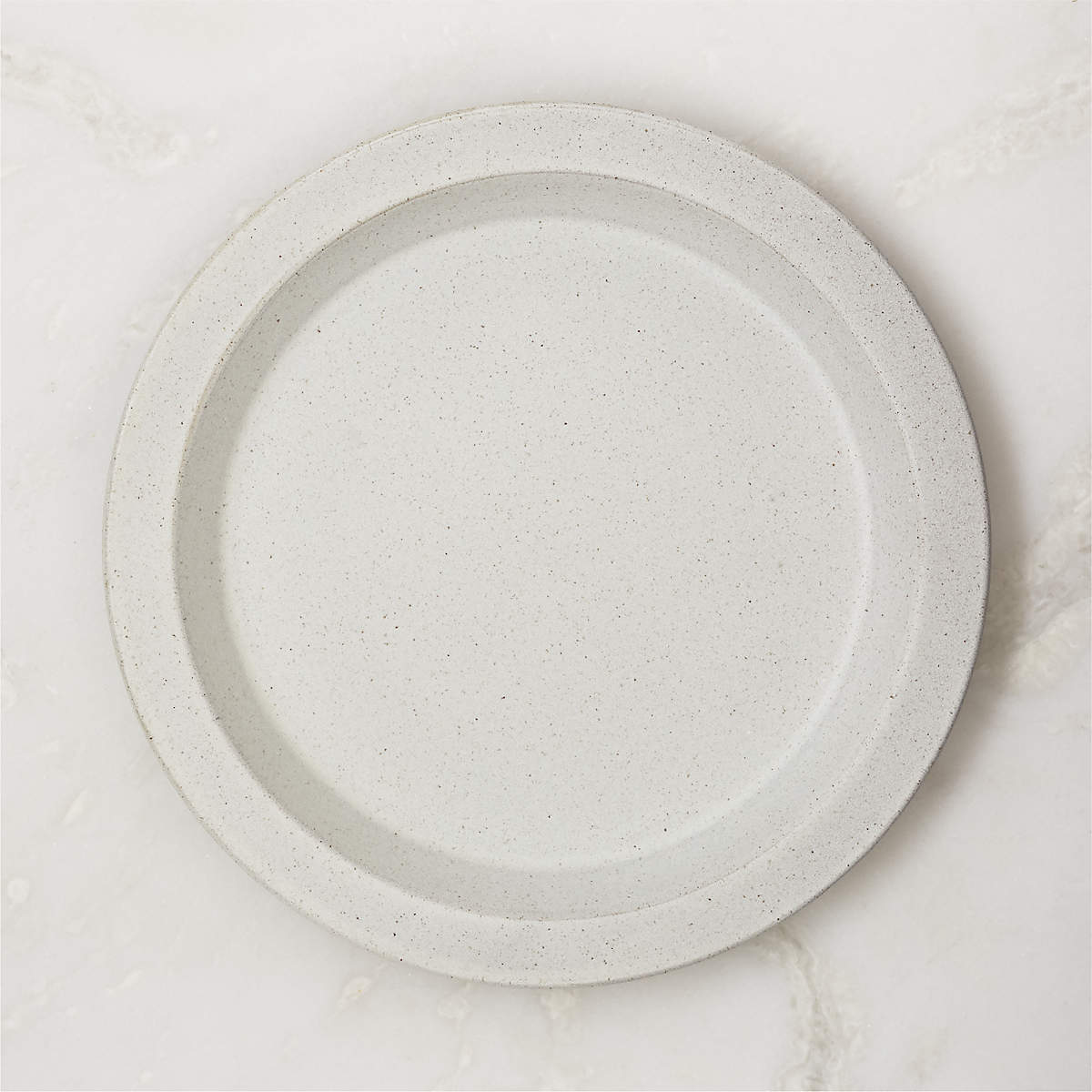 Swoon Off-White Dinner Plate with Reactive Glaze + Reviews | CB2