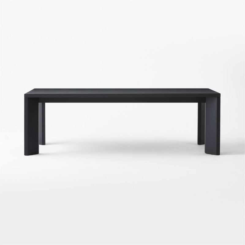 Sydney Rectangular Ebonized Oak Dining Table with Black Legs 95.5 ...