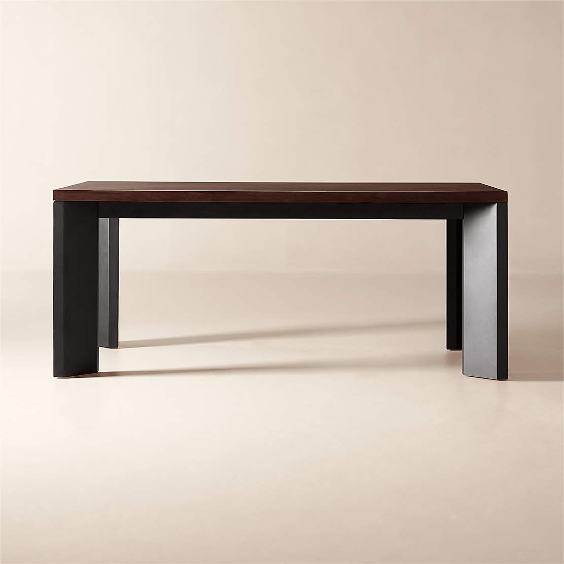 Sydney Rectangular Black Marble Dining Table with Black Legs 72 ...
