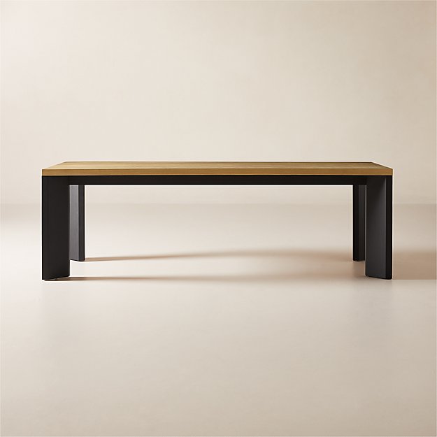 Oak table with black legs store