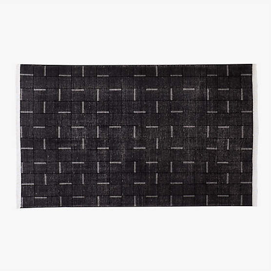 Keen Hand-Knotted White Viscose Area Rug 5'x8' + Reviews | CB2