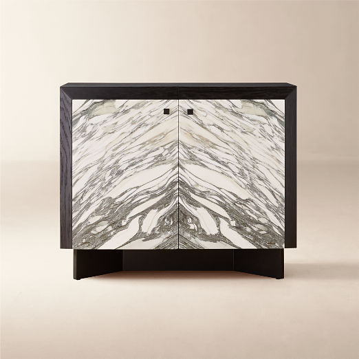 Modern White Wood Storage Cabinets | CB2