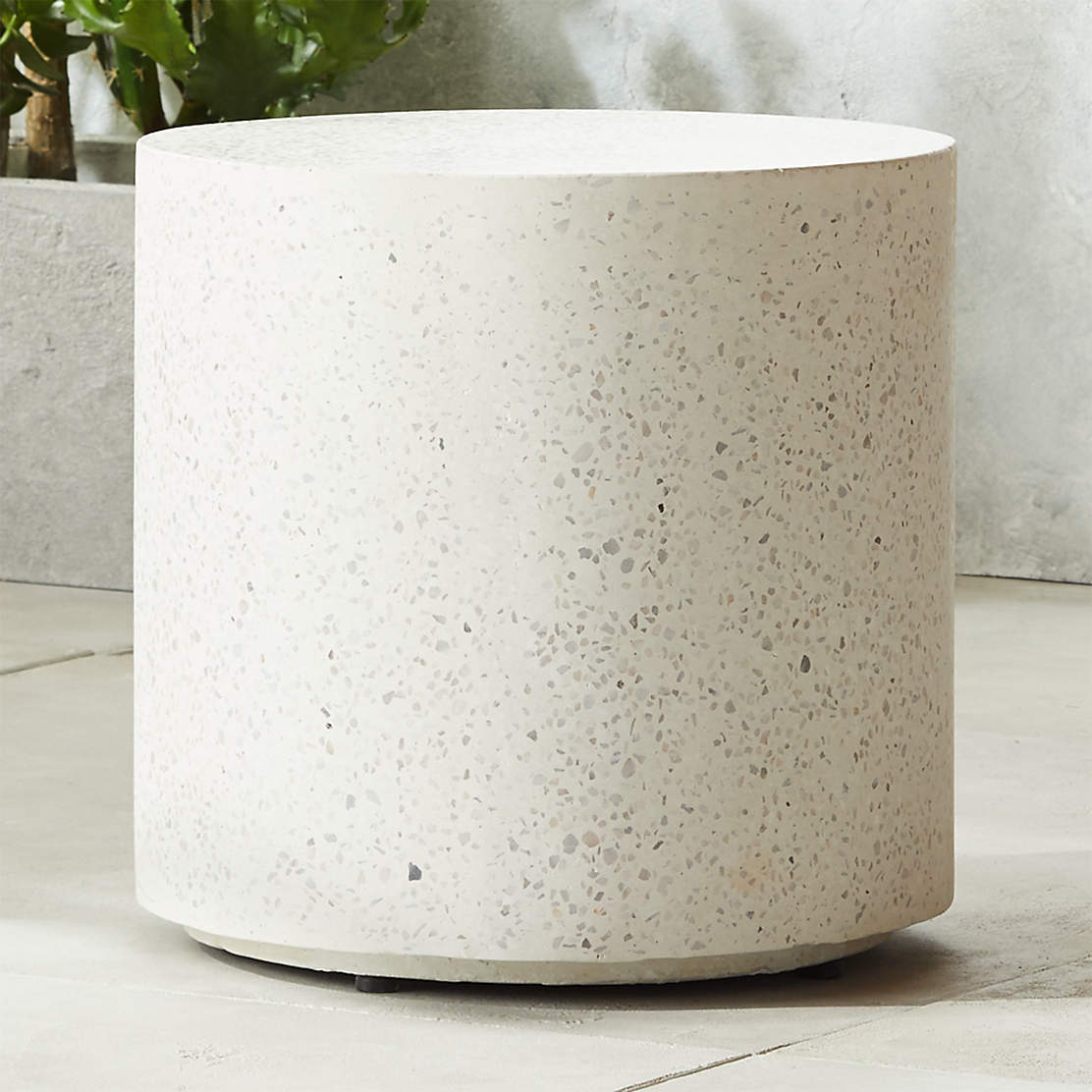 Cap Grey Cement Side Table + Reviews | CB2 Canada