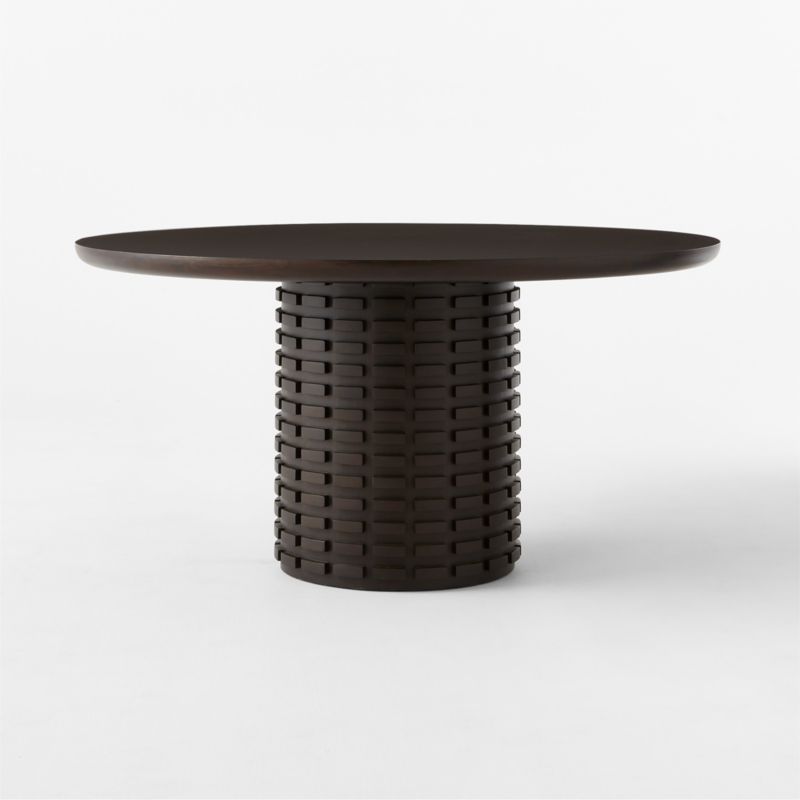 Toron 60" Round Mahogany Wood Dining Table + Reviews | CB2