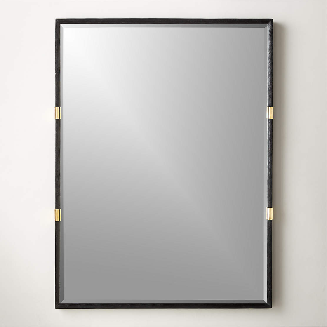 Infinity Rectangular Brass Wall Mirror 36"x48" + Reviews | CB2 Canada