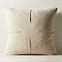Tuck Natural Linen Throw Pillow with Down-Alternative Insert 26 ...