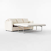 Tuffare 79.25" White Performance Fabric Sleeper Sofa + Reviews | CB2
