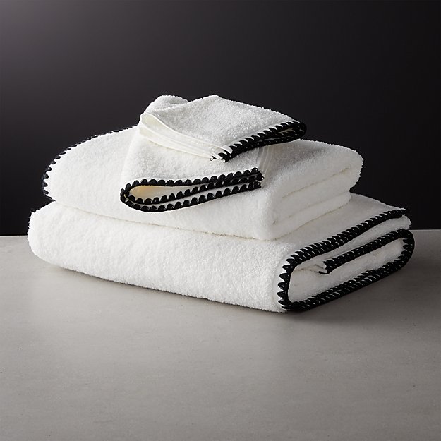 Towels for black and white bathroom store