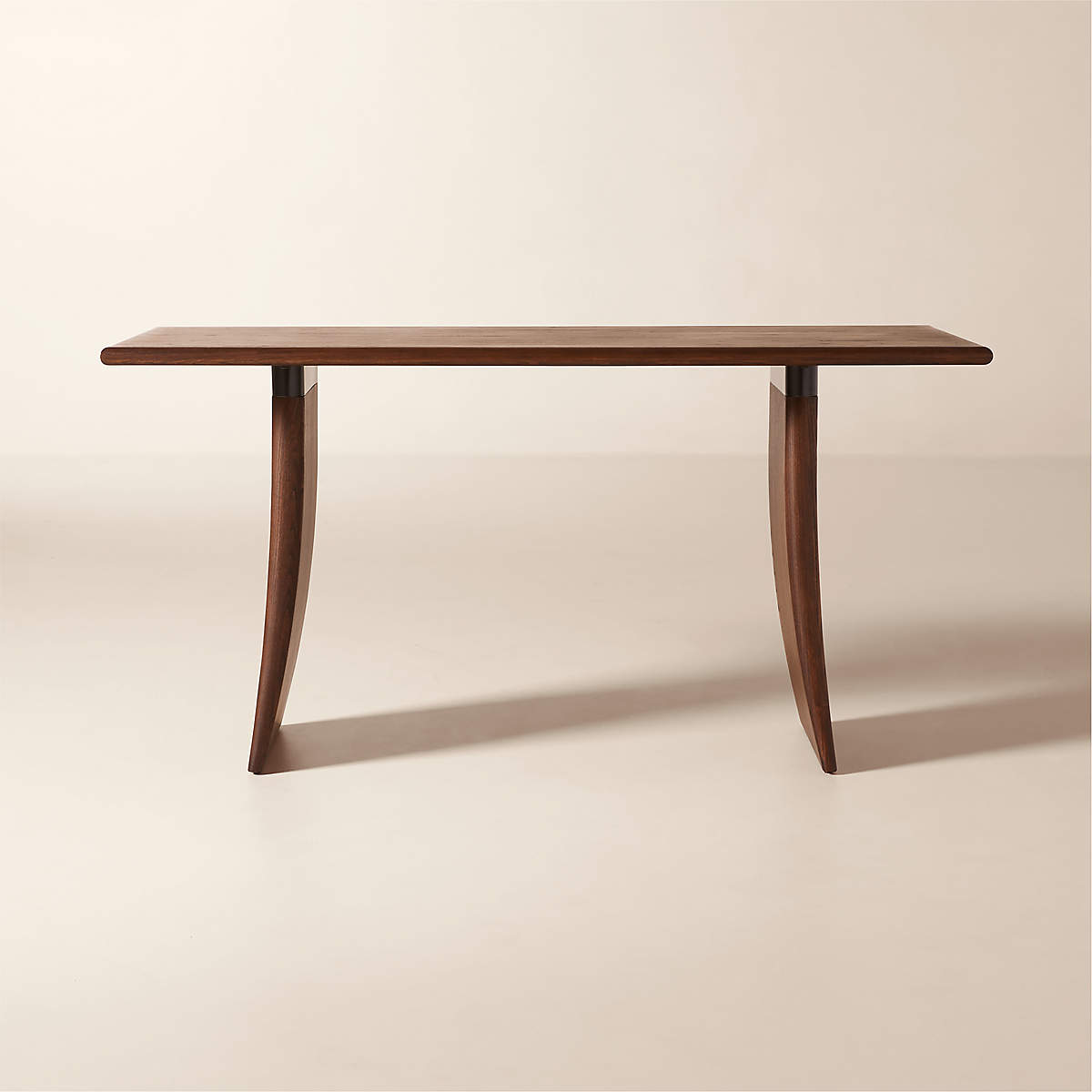Tuske Brown Wood Desk | CB2