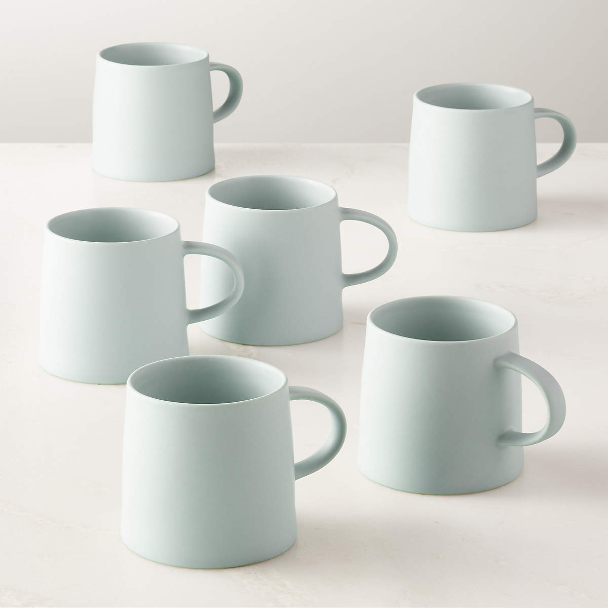 Valley Modern Blue Coffee Mug Set of 6 + Reviews | CB2 Canada