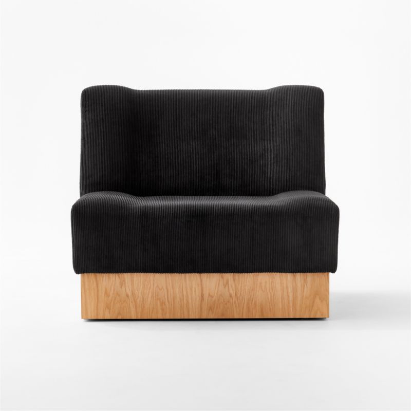 Vaneri Armless Chair Bloce Grey by Kravitz Design | CB2