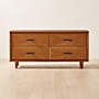 Verano Modern 4-Drawer Rattan Dresser | CB2