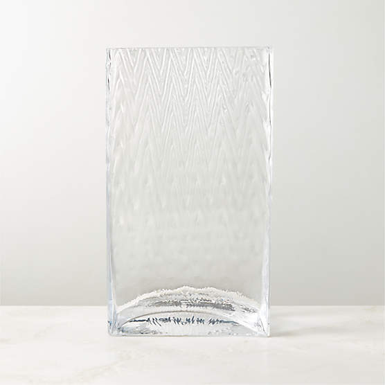 Amata Round Clear Glass Vase | CB2