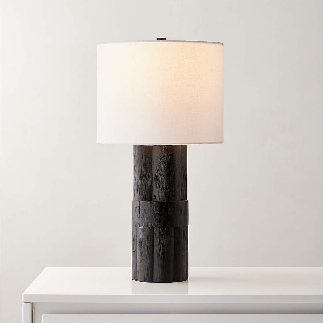 Domes Black Marble Table Lamp + Reviews | CB2 Canada