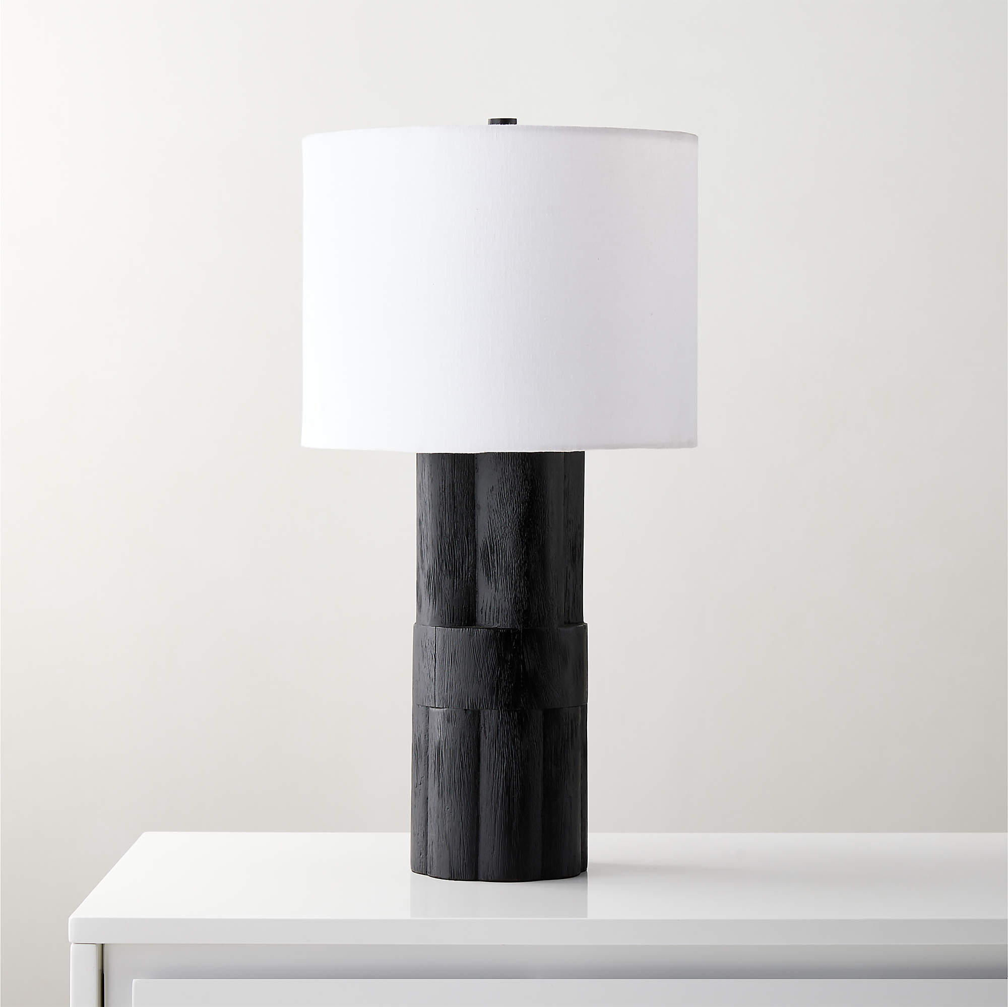 Walden Black Acacia Wood Floor Lamp + Reviews | CB2 Canada