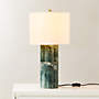 Walden Green Marble Table Lamp Tall + Reviews | CB2