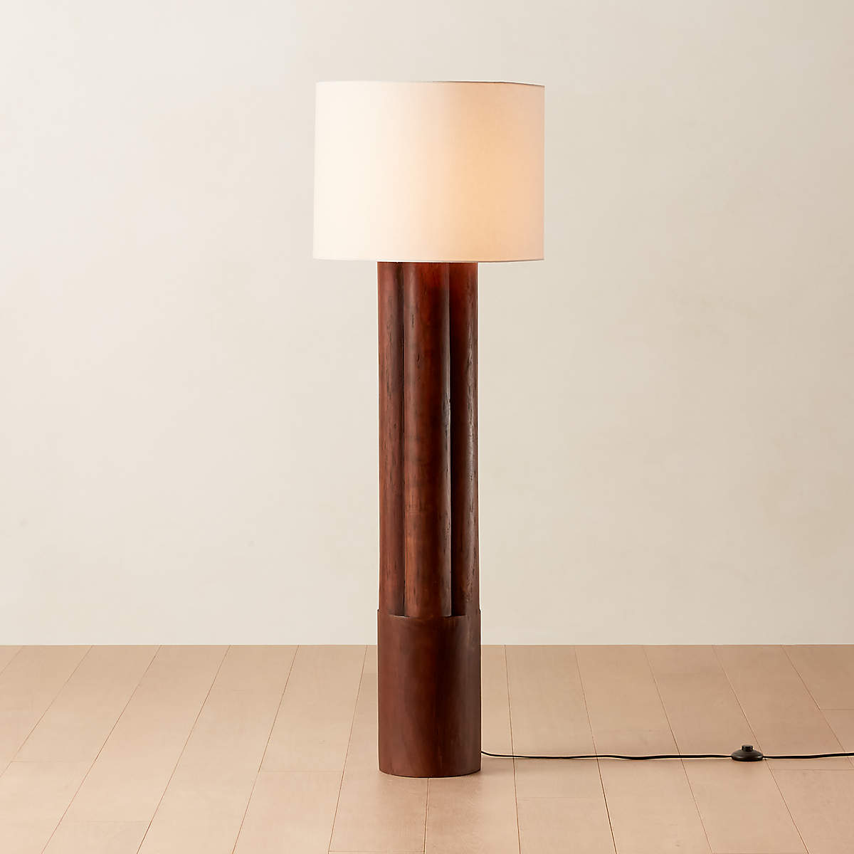 Walden Acacia Wood Floor Lamp + Reviews | CB2 Canada