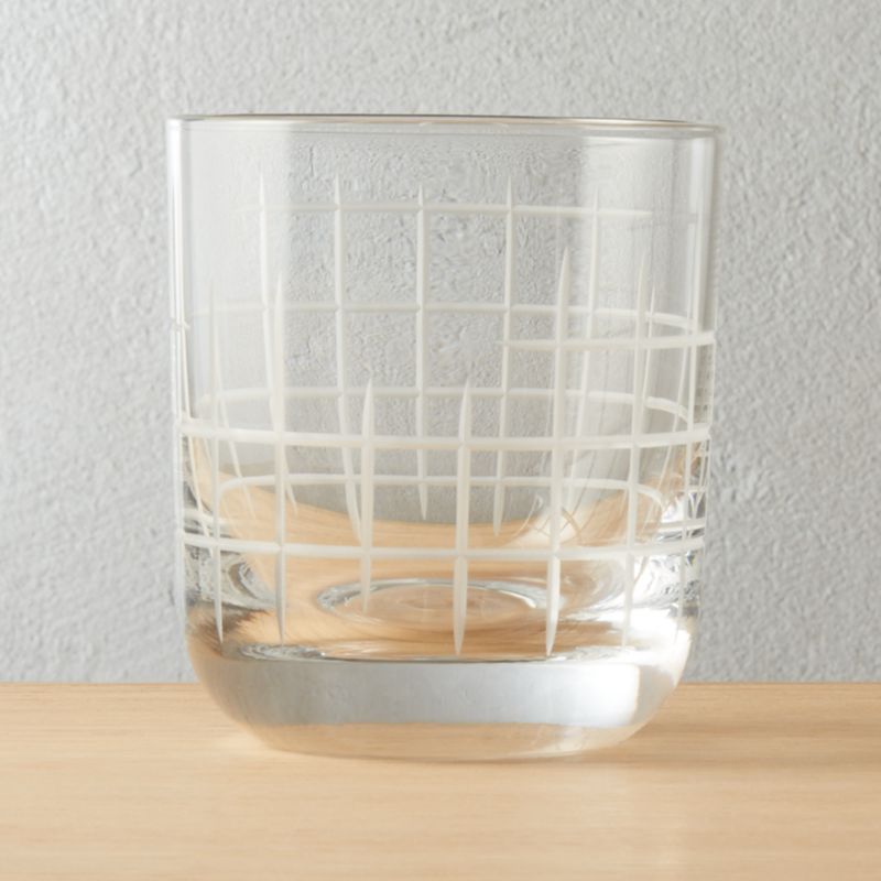 Watson Etched Double Old-Fashioned Glass + Reviews | CB2