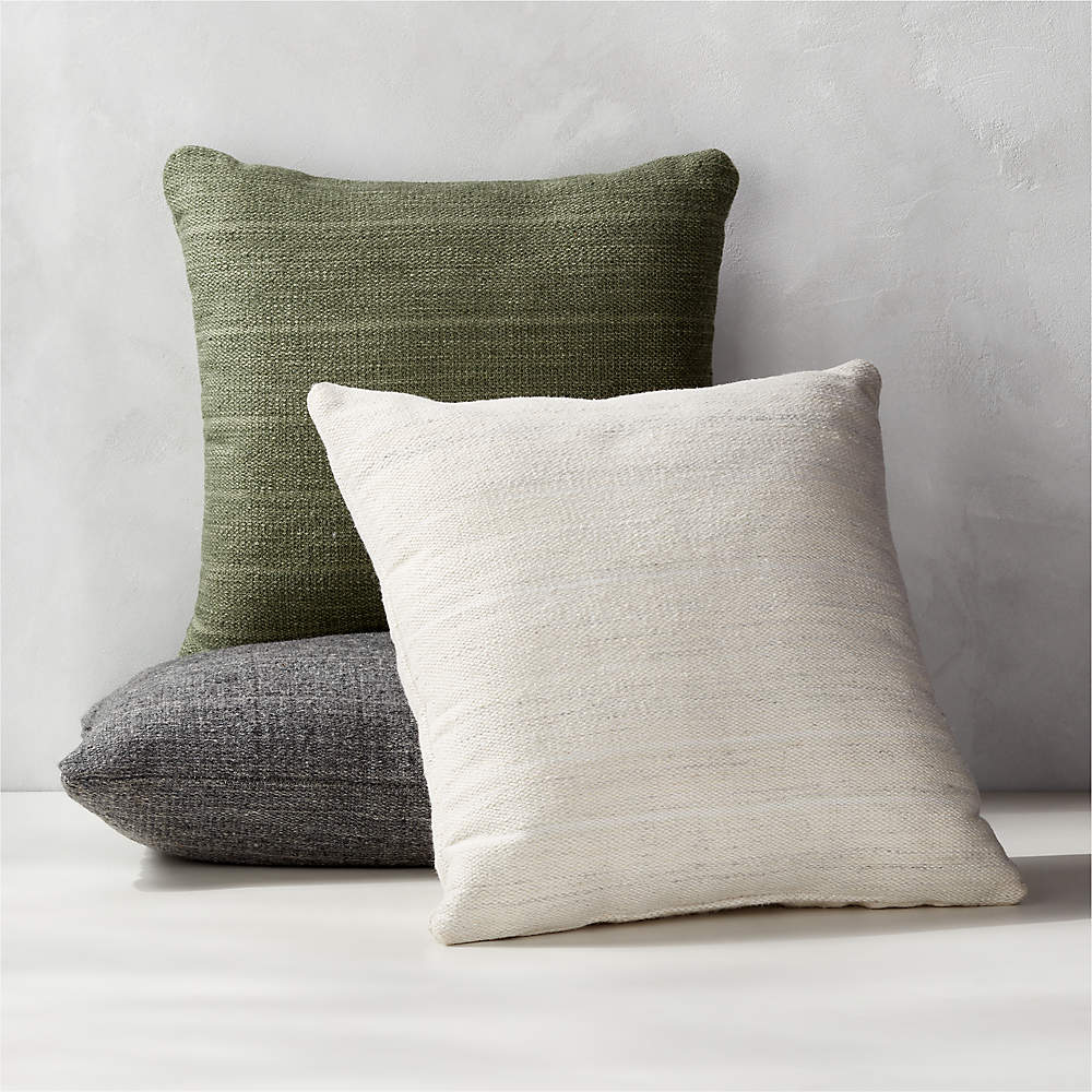 White Large Square Pillows