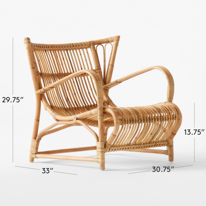 Wengler Modern Rattan Lounge Chair | CB2