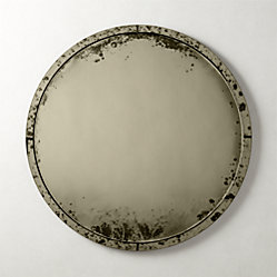 Abel Brass Round Wall Mirror 48" + Reviews | CB2 Canada