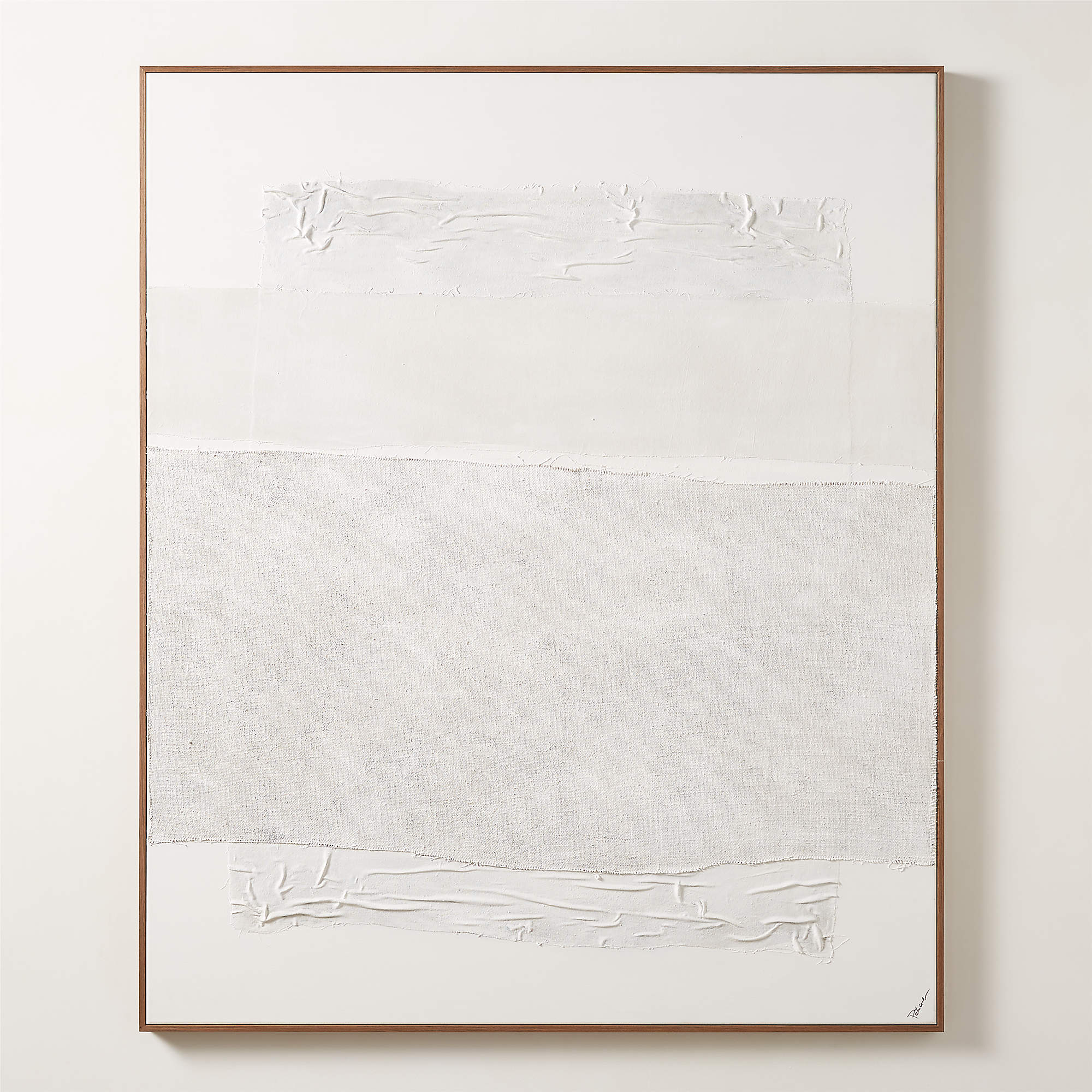'White Dunes' Framed Wall Art 50"x60" | CB2