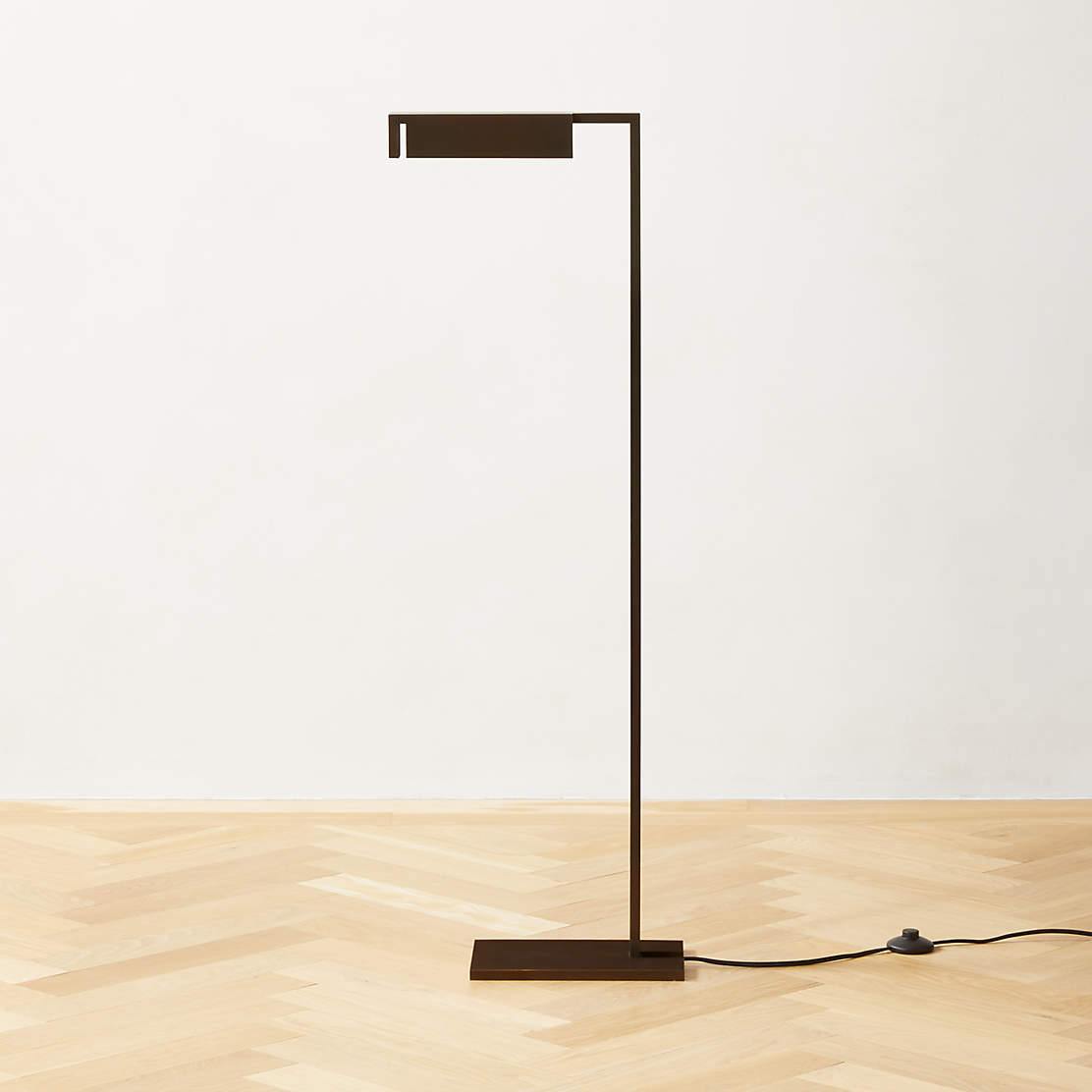 Palm Brass Finish Floor Lamp + Reviews | CB2 Canada