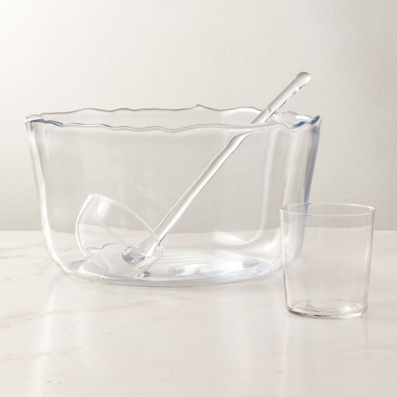 Winry Clear Glass Serving Ladle | CB2