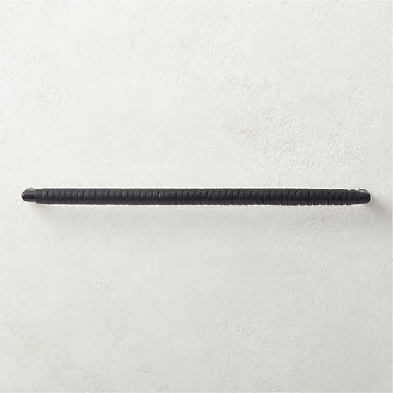 Lavau Black Cabinet Handle with Backplate 8" | CB2