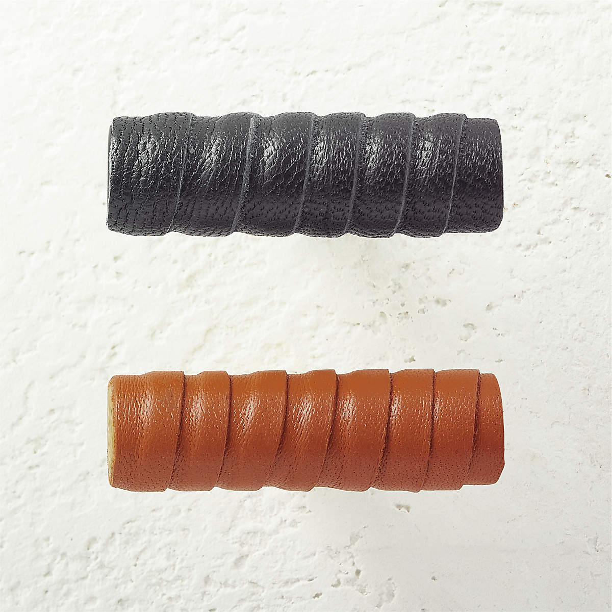 Wrapped Leather Knobs | CB2
