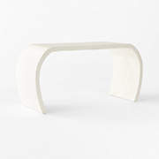 Wynn Ivory Concrete Desk | CB2