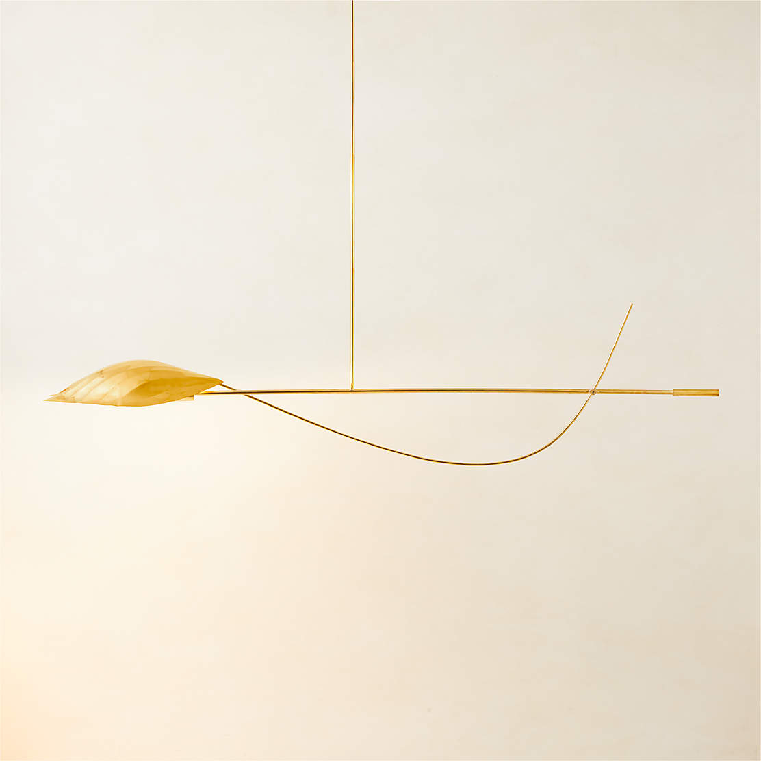 Modern Brass Star Garland | CB2