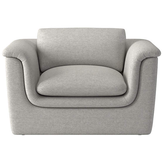 Mardones Lounge Chair Bloce Grey | CB2