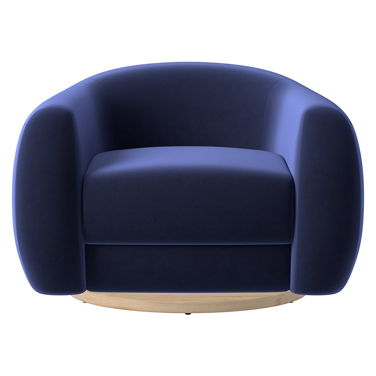Laszlo Swivel Chair Luca Eclipse by Ross Cassidy + Reviews | CB2