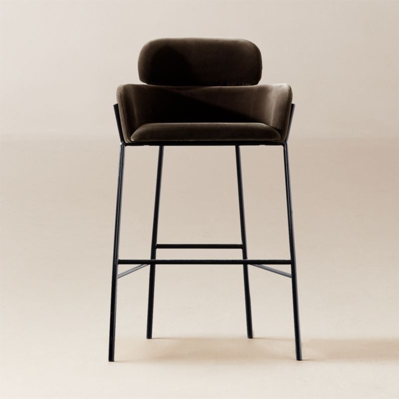 Azalea Mink Bar Stool Set of 2 + Reviews | CB2