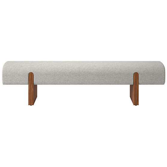 Socca Bench Hatch Charcoal 67" | CB2