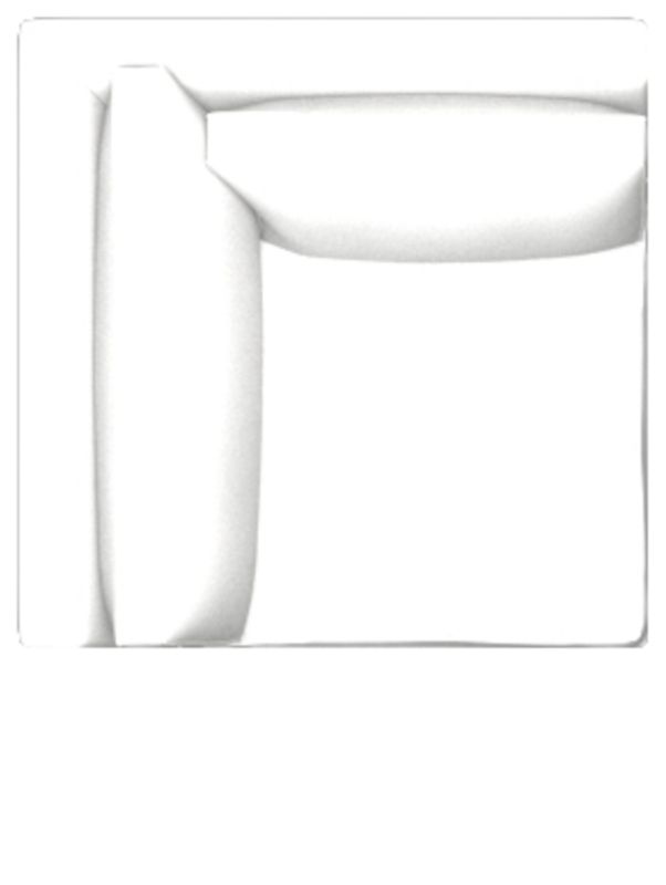 Malea White Performance Fabric Corner Chair | CB2