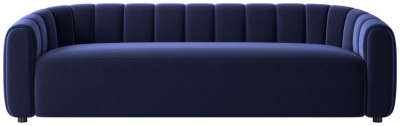 Fitz 98" Channeled Sofa Luca Eclipse | CB2