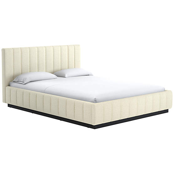 Forte Taylor Charcoal Queen Black Bed | CB2