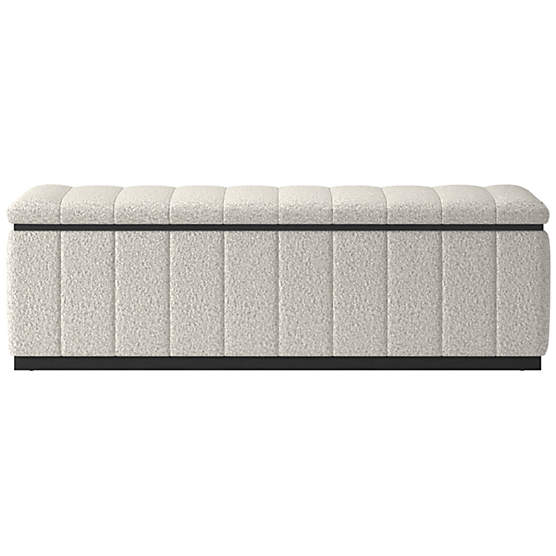 Forte Black Bench Bello Grey | CB2