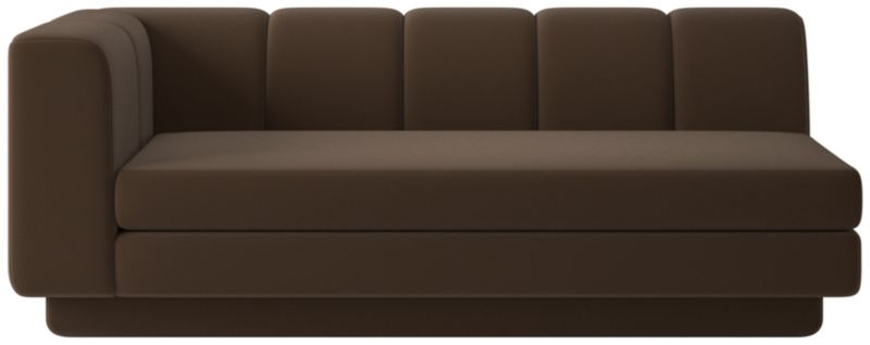 Yarrow Left-Arm Sofa Como Brown | CB2